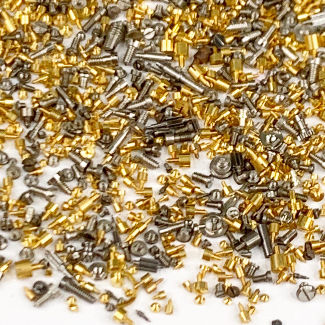 500+ TINY Watch Screws Gold Silver Part Watchmaker Repair Job Lot Wrist ...