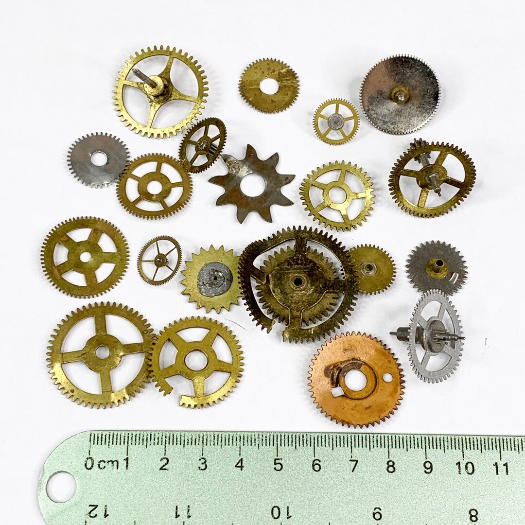20 Clock Gears Wheels Steampunk Altered Art Watchmaker Lot Vtg Cogs ...