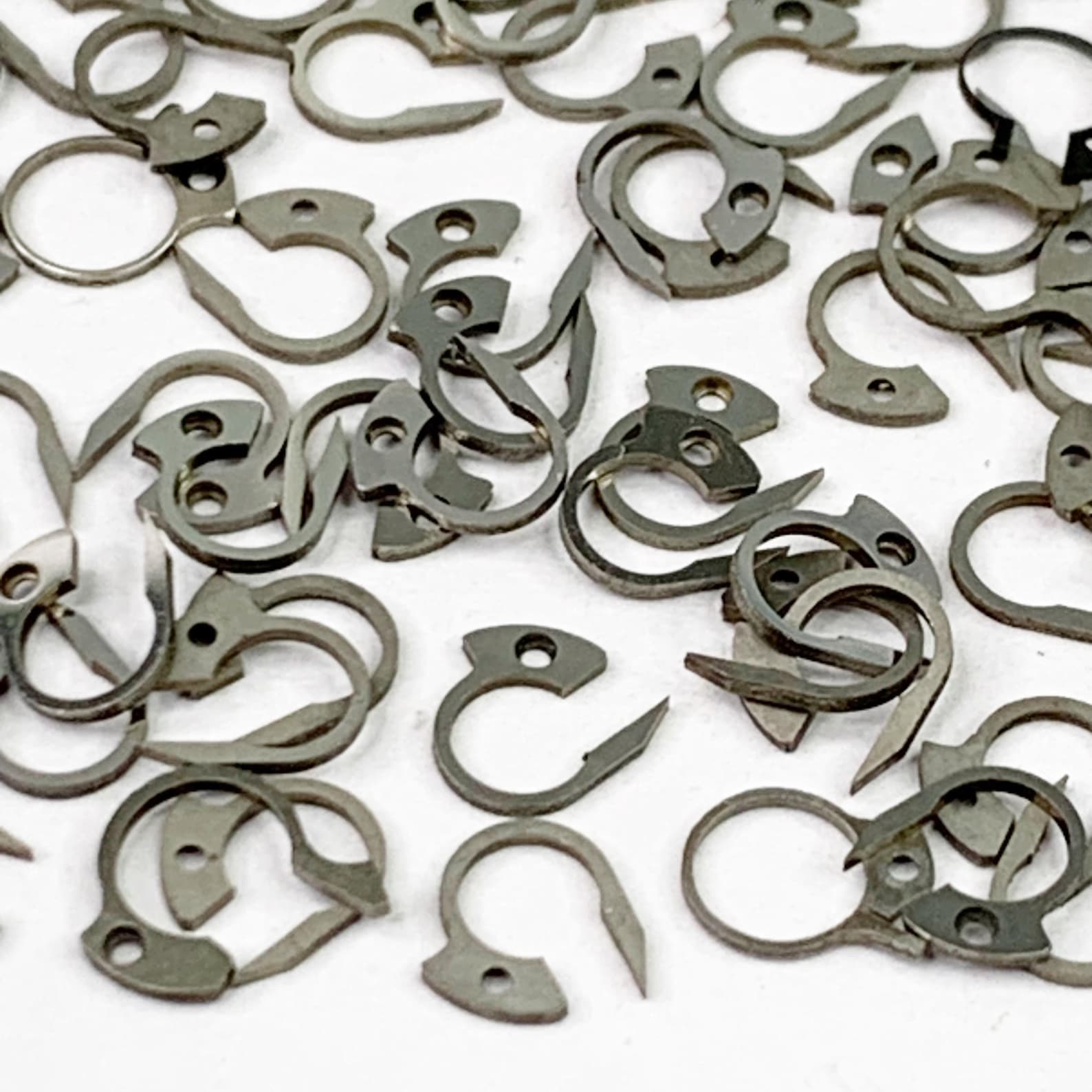 25 Click Springs Watch Part Steampunk Art Watchmaker Repair Lot Pocket ...