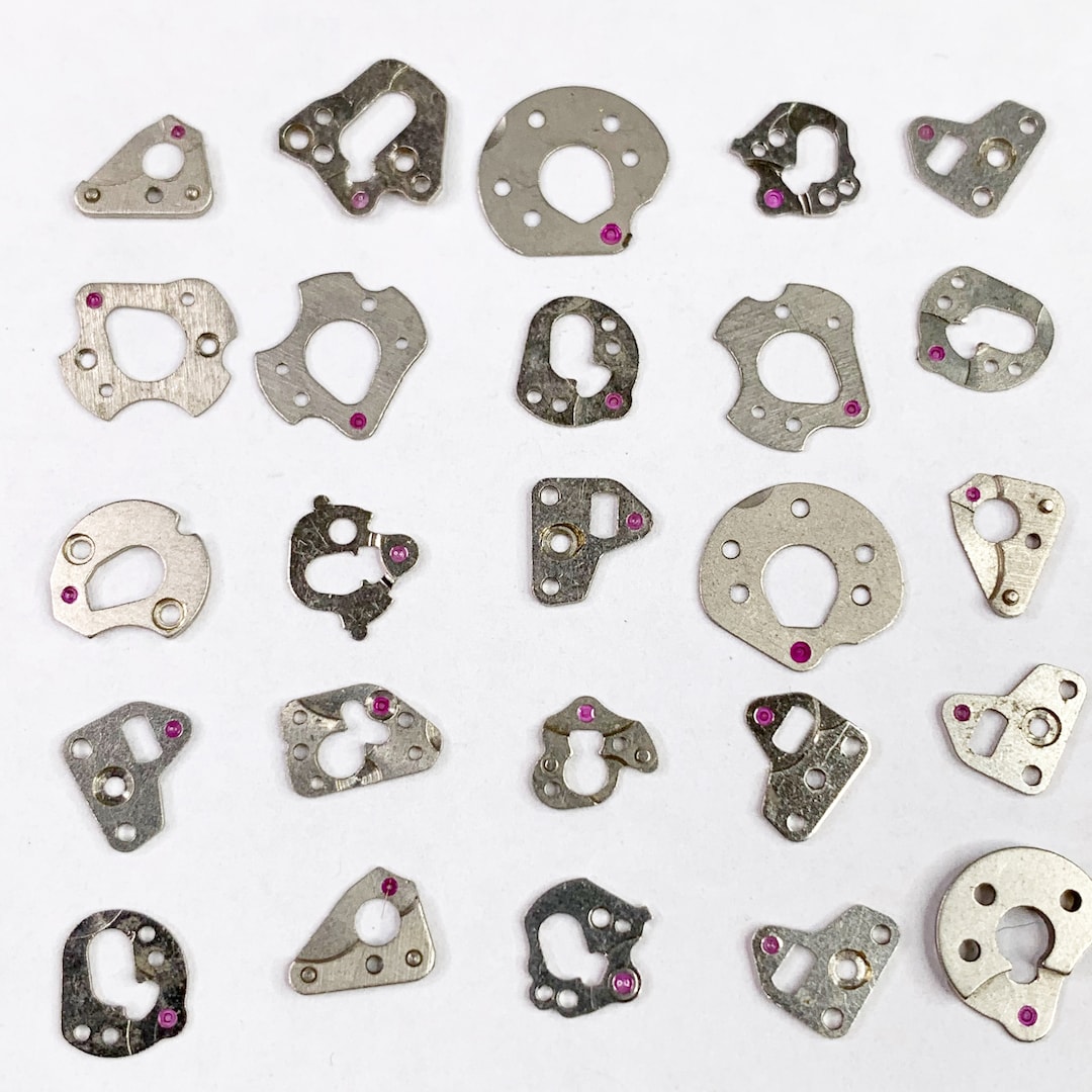 25 Pallet Fork Bridge Plates Watch Parts Steampunk Watchmaker Lot ...