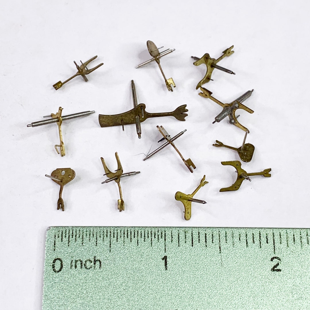 12 Pallet Forks Watch Parts Vintage Antique Watchmaker Repair Lot Clock ...
