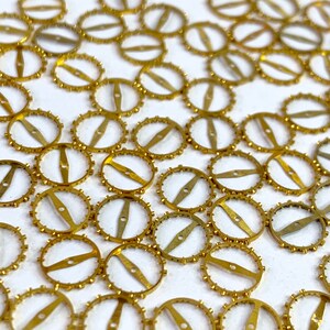 25 Balance Wheels 7.5mm Gold Watch Parts Steampunk Gears Altered Art ...