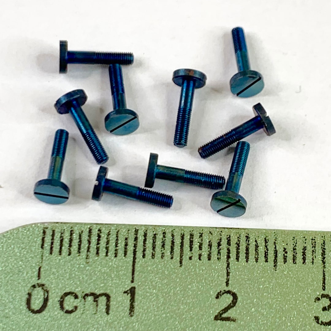 10 Blue Watch Screws 9mm Pocket Watchmaker Parts Repair Assorted Job ...