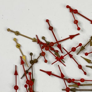 50 Red Watch Hands Arrow Steampunk Repair Altered Art Watchmakers Lot ...