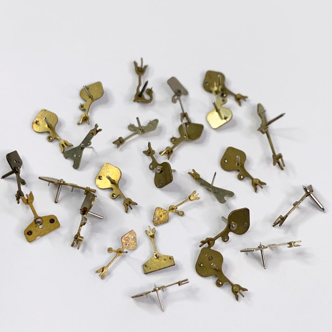 25 Pallet Fork Watch Part Pocket Clock Repair Watchmakers Lot Vintage ...