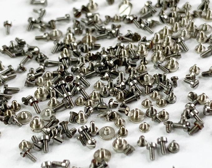 100 Watch Screws Tiny Steampunk Altered Art Parts Watchmaker - Etsy