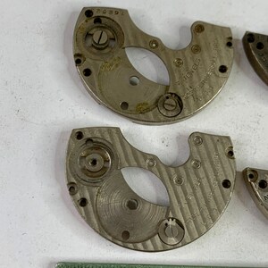 4 Watch Plates Steampunk Part Etched Pocket Lot Vtg Altered Art Vintage ...