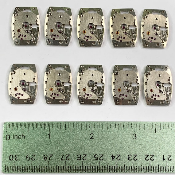 10 Rectangle Watch Plates Part Steampunk Altered Art Silver | Etsy