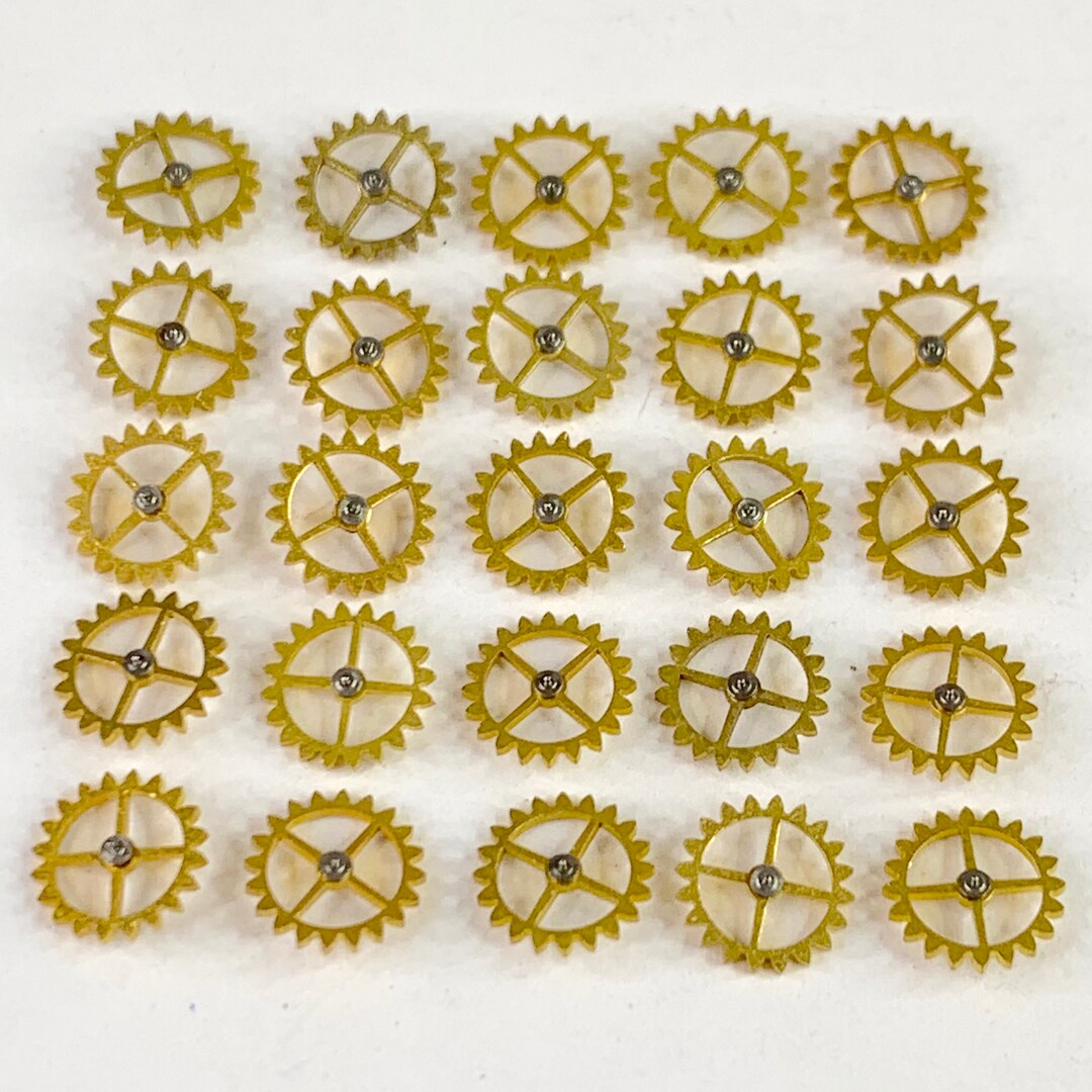 25 Unique Watch Wheels 6mm Gears Steampunk Lot Gold Altered - Etsy