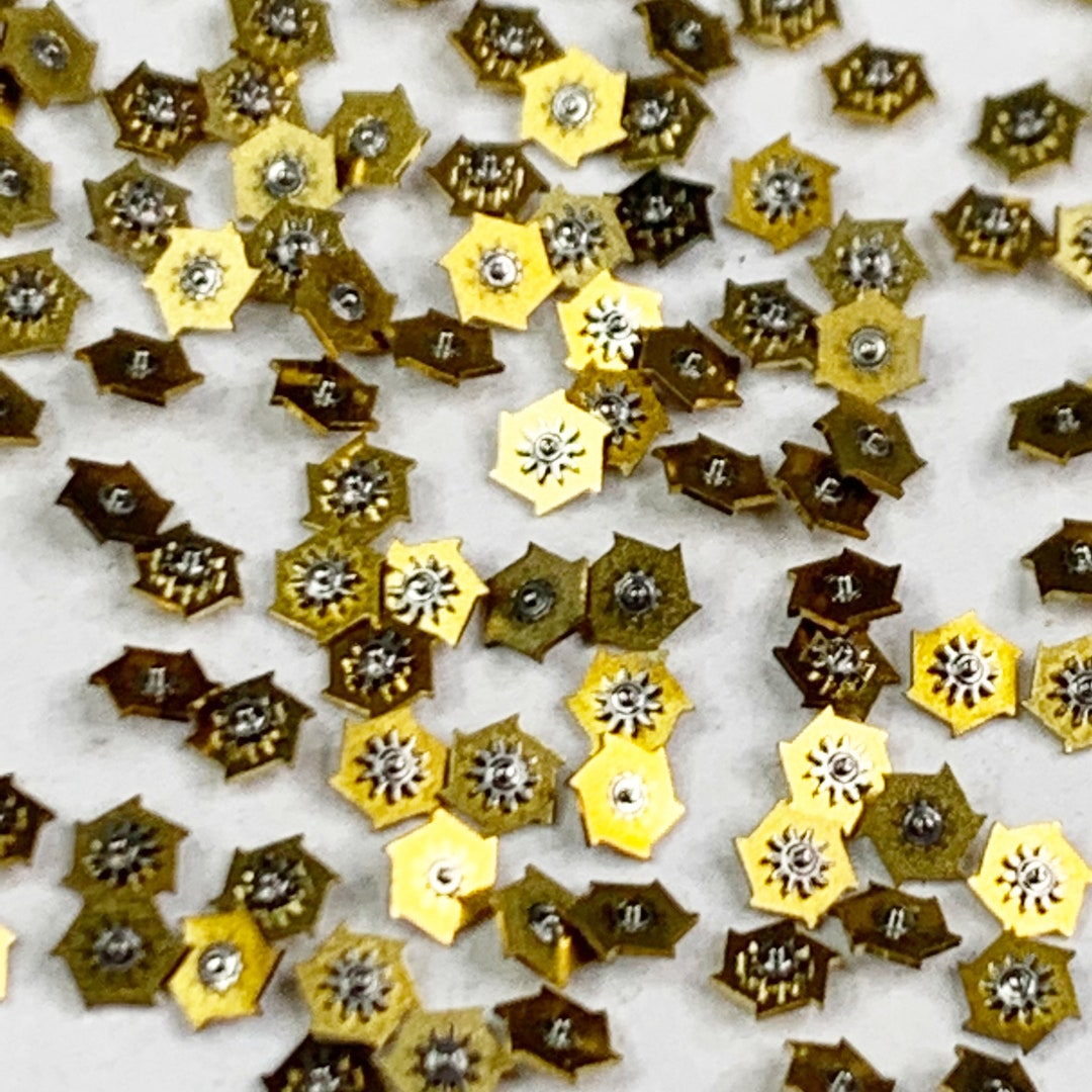 20 Unique Watch Gears Pinwheel Part Gold Steampunk Art Watchmaker ...