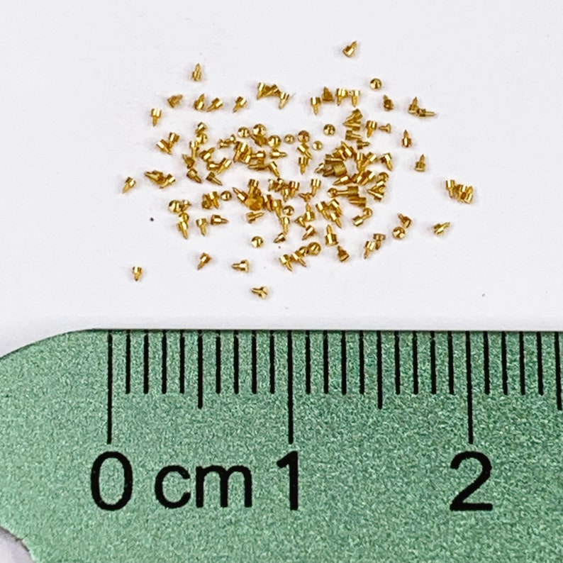 100 Teeny TINY Gold Watch Screws for Parts Watchmaker Repair Job Lot ...