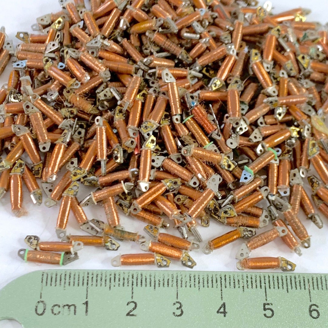 50 Wire Copper Coils Watch Part Steampunk Altered Art Wheel Gears ...