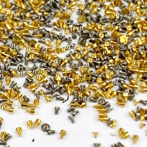 300 TINY Watch Screws Gold Silver Part Watchmaker Repair Job Lot Wrist ...