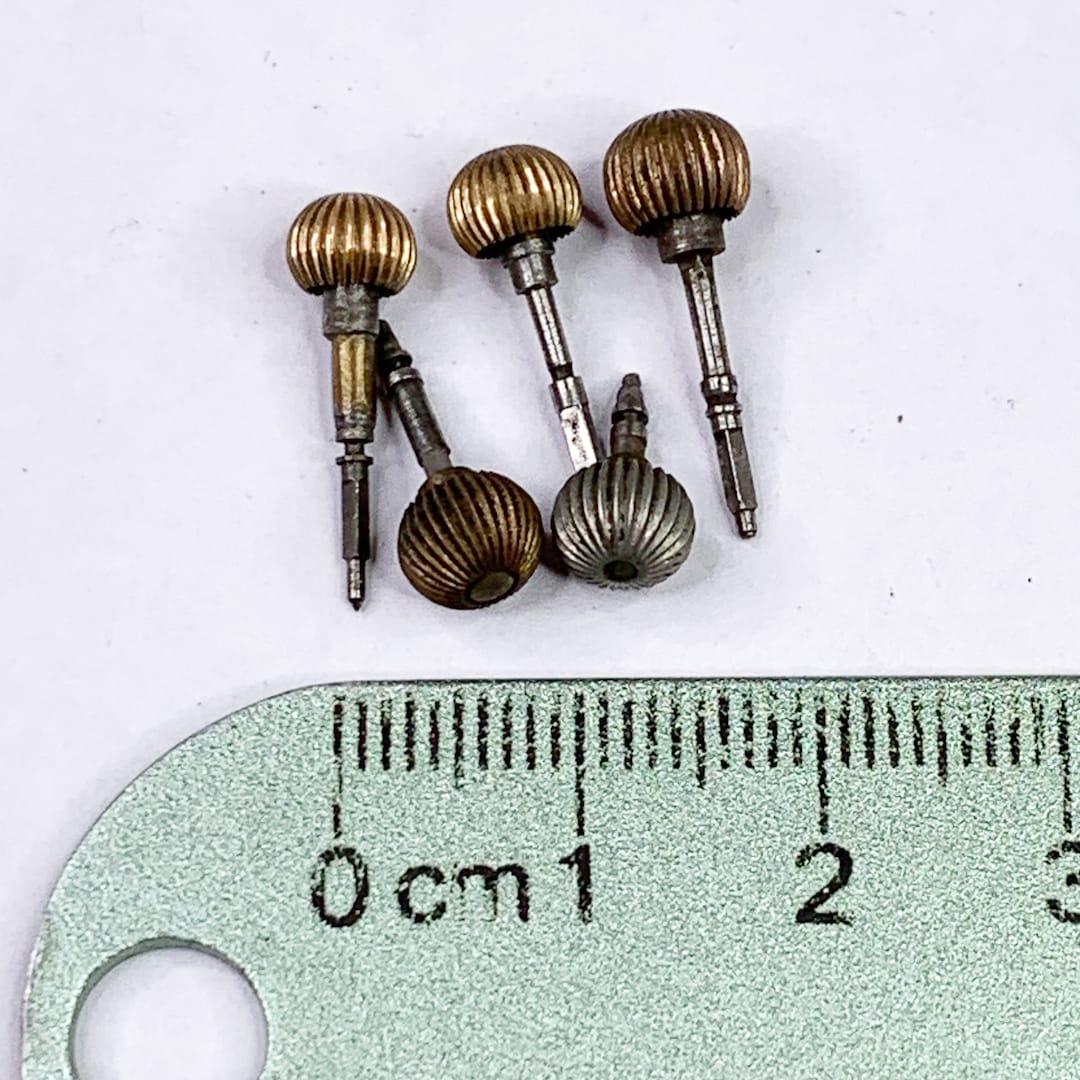 5 Pocket Watch Crowns Stems 5-6mm Winding Part Watchmaker - Etsy