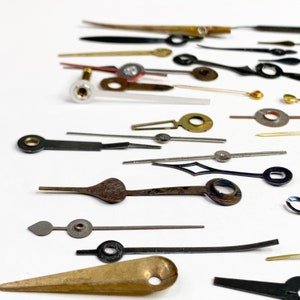 50 Clock Hand Steampunk Art Repair Watchmaker Lot Fancy Gold Spade ...