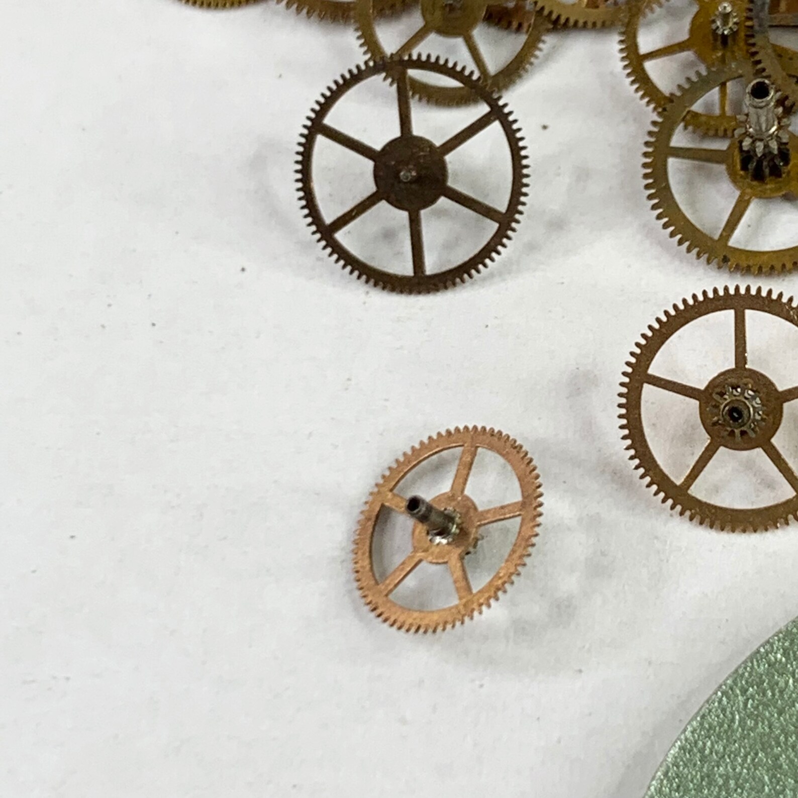 25 Watch Wheels Rose Gold Copper Oil Slick Steampunk Gears Part ...