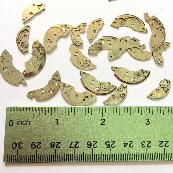 10 Watch Parts Plates Crescent Shaped Steampunk Watchmakers - Etsy