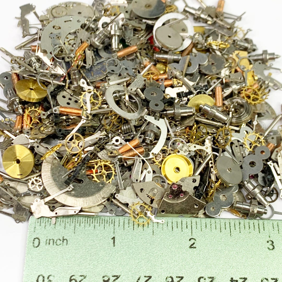 100 Grams Watch Parts Steampunk Wheels Gear Movements Large Watchmakers ...
