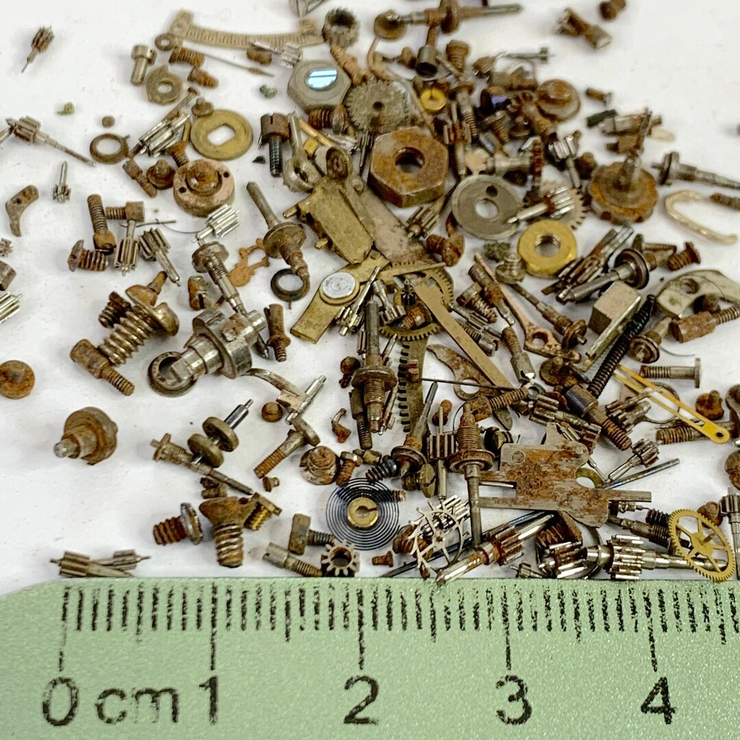 10 Grams Watch Parts Screws Gears Steampunk Watchmaker Lot - Etsy