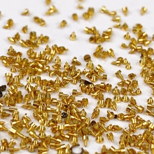 100 Teeny TINY Gold Watch Screws for Parts Watchmaker Repair Job Lot ...