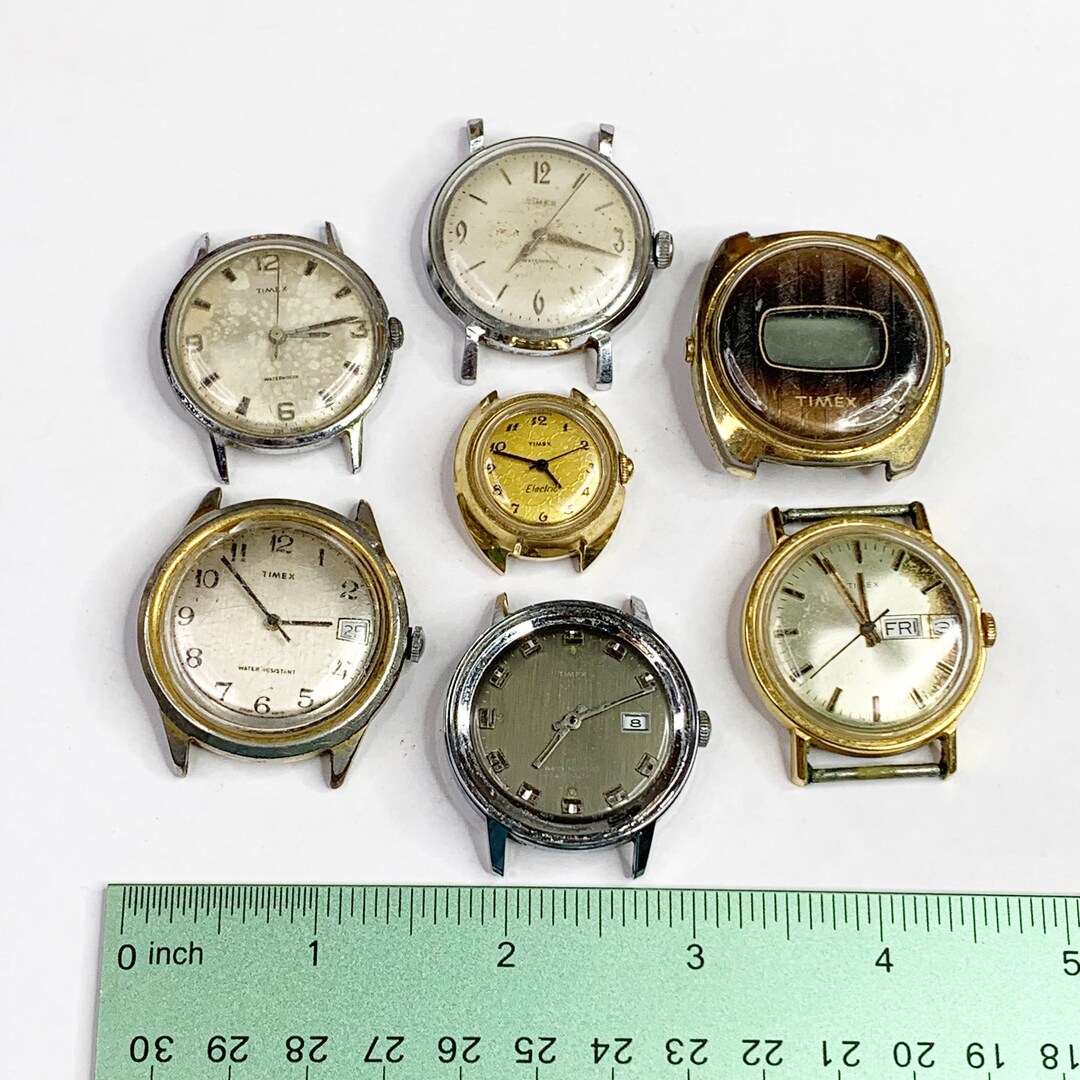 7 Timex Watch Movements Dial Face Bezel Part Watchmaker Repair - Etsy