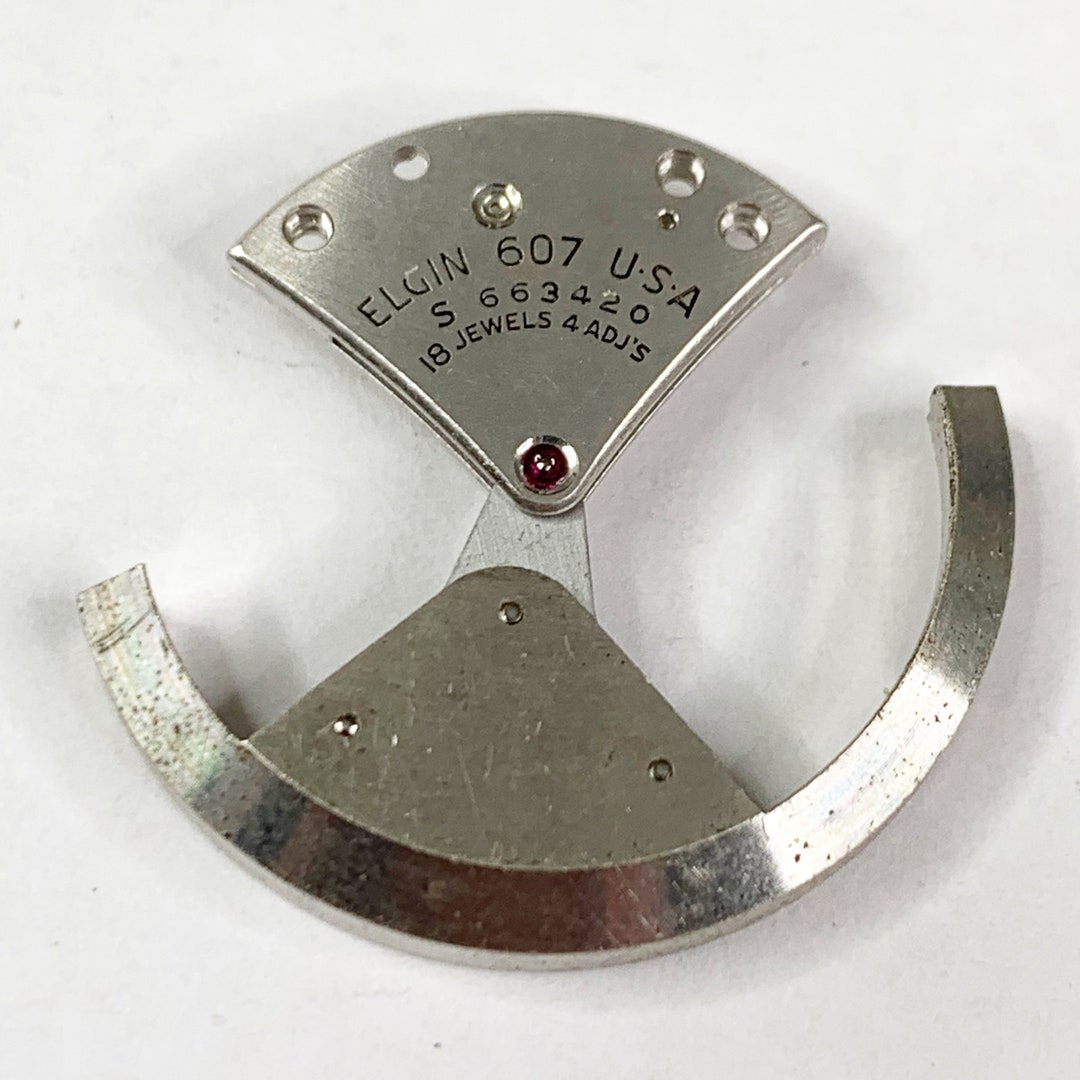 Elgin 607 USA Watch Bumper Automatic Movement Repair Watchmaker 18 ...