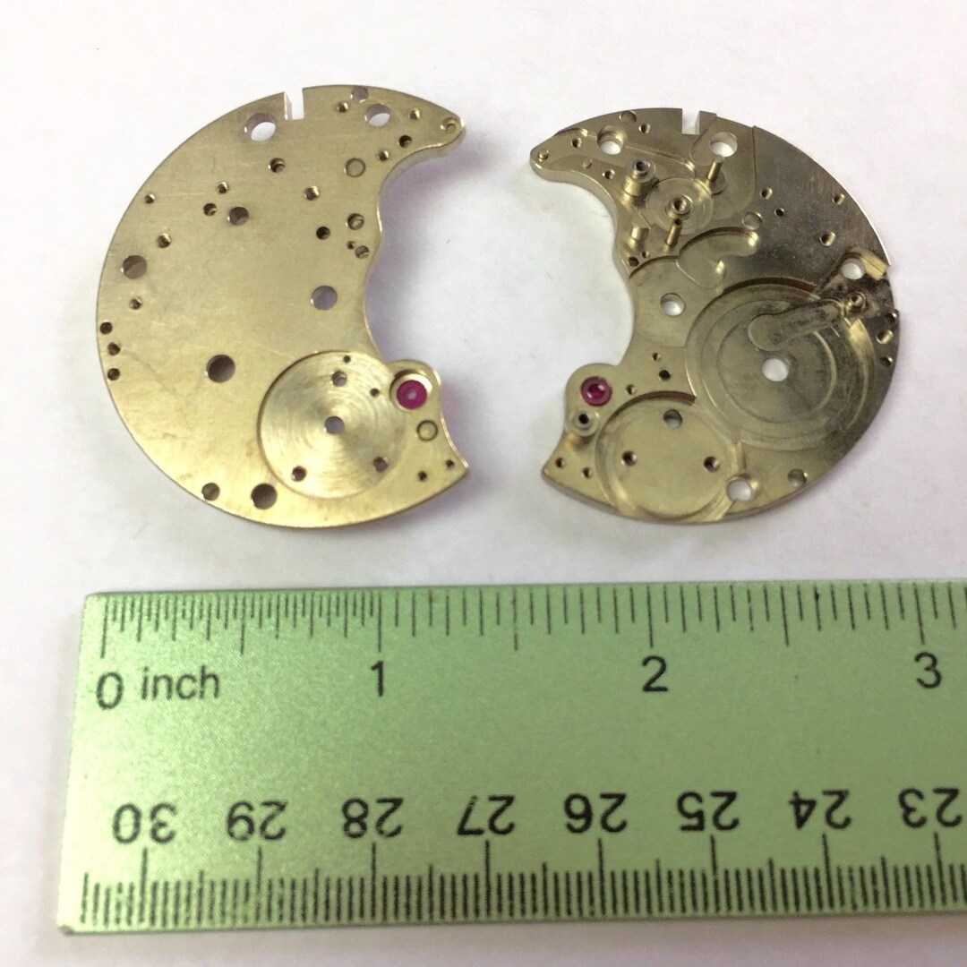 2 Large Crescent Pocket Watch Plates Parts Steampunk Movements - Etsy