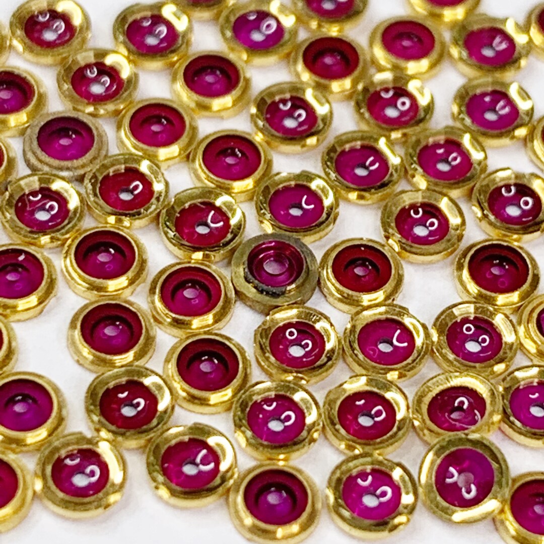 10 Watch Cap Jewel 3mm Hole Setting Part Watchmaker Repair Lt Lab ...