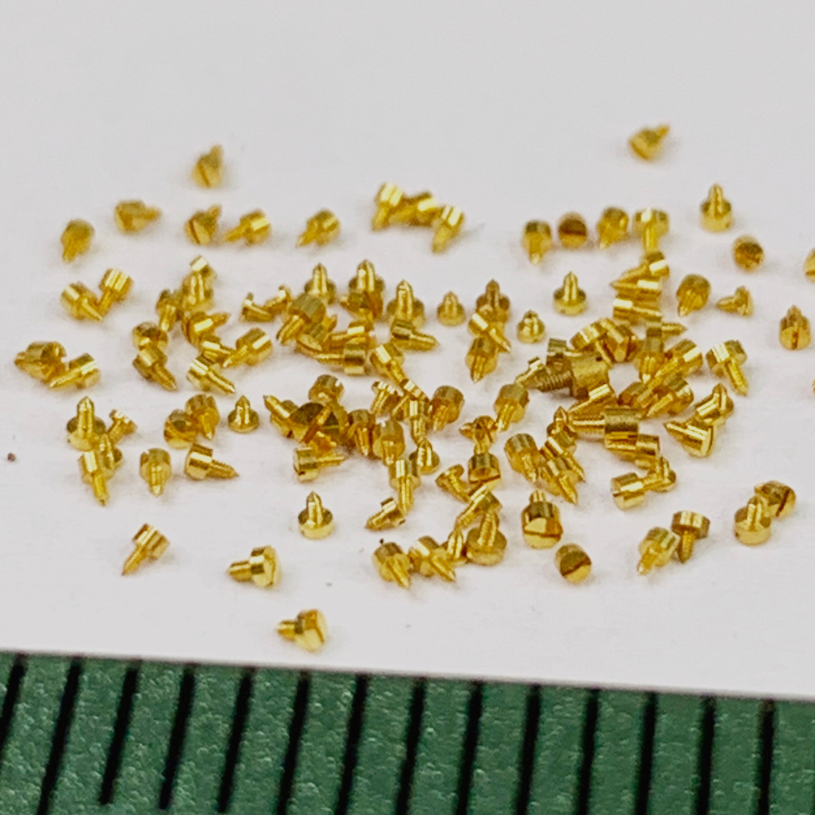 100 Teeny TINY Gold Watch Screws for Parts Watchmaker Repair Job Lot ...