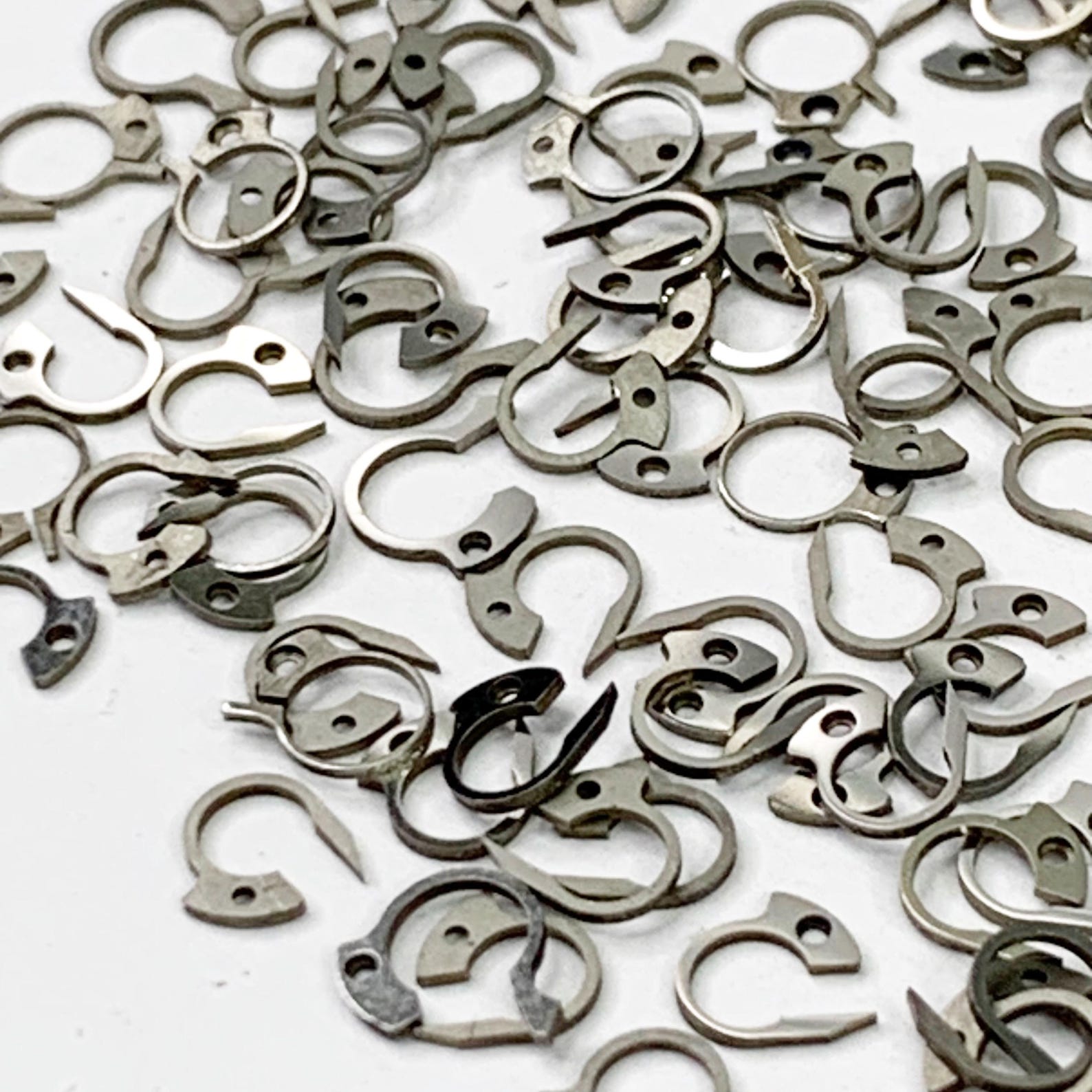 25 Click Springs Watch Part Steampunk Art Watchmaker Repair Lot Pocket ...