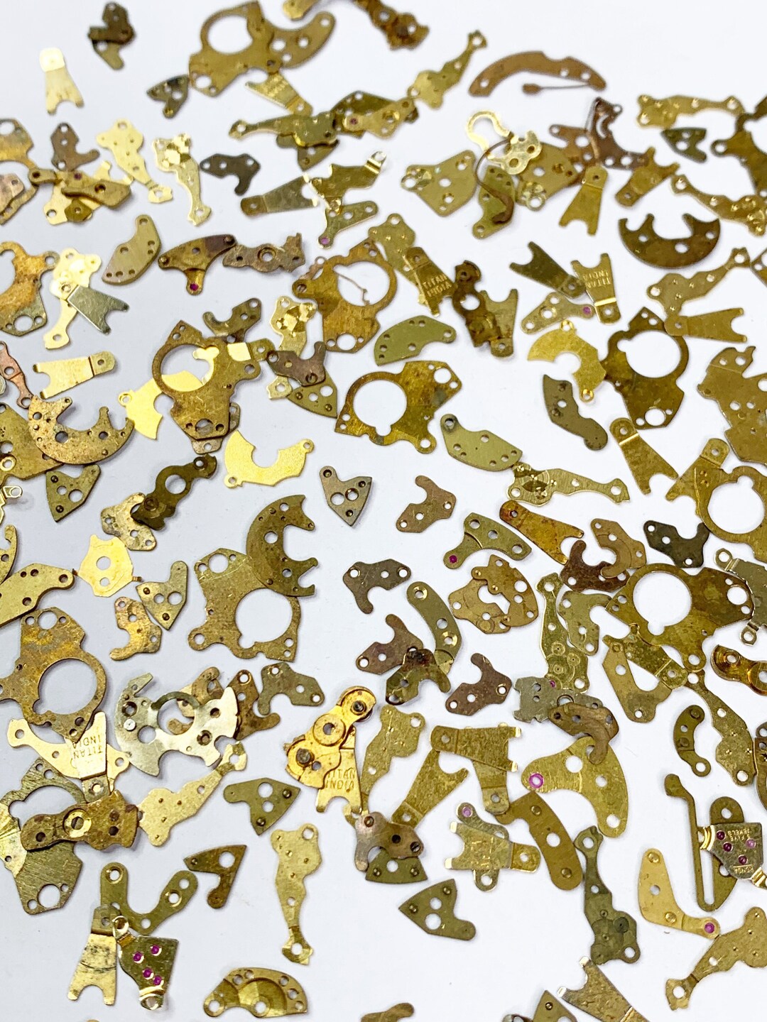 25 Gold Brass Watch Plates Flat Parts Steampunk Jewels Art - Etsy