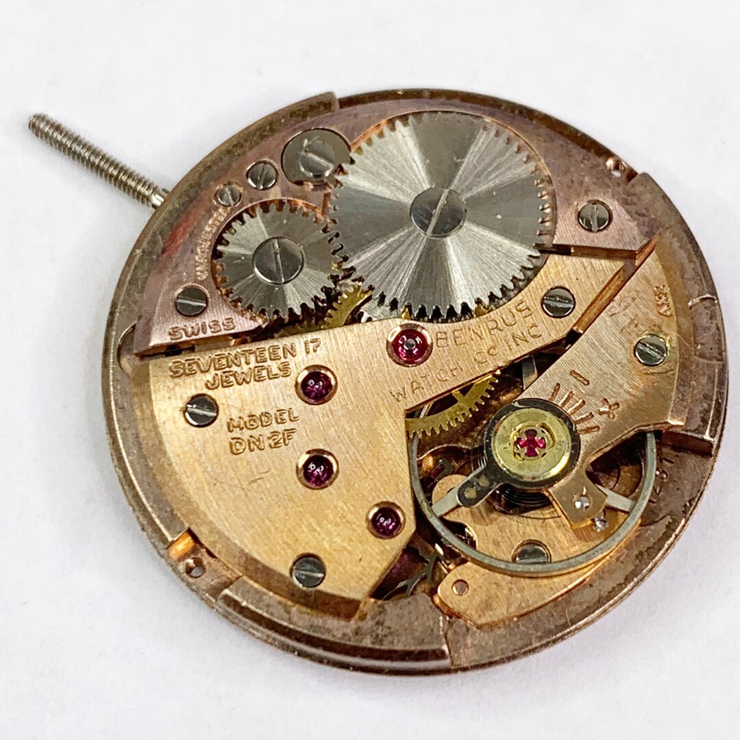 Benrus Watch Movement DN2F for Parts Rose Gold Repair - Etsy