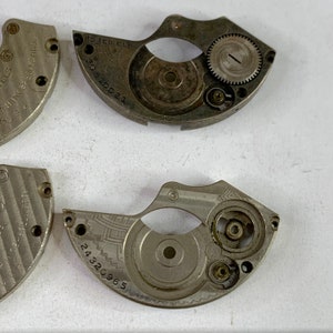 4 Watch Plates Steampunk Part Etched Pocket Lot Vtg Altered Art Vintage ...