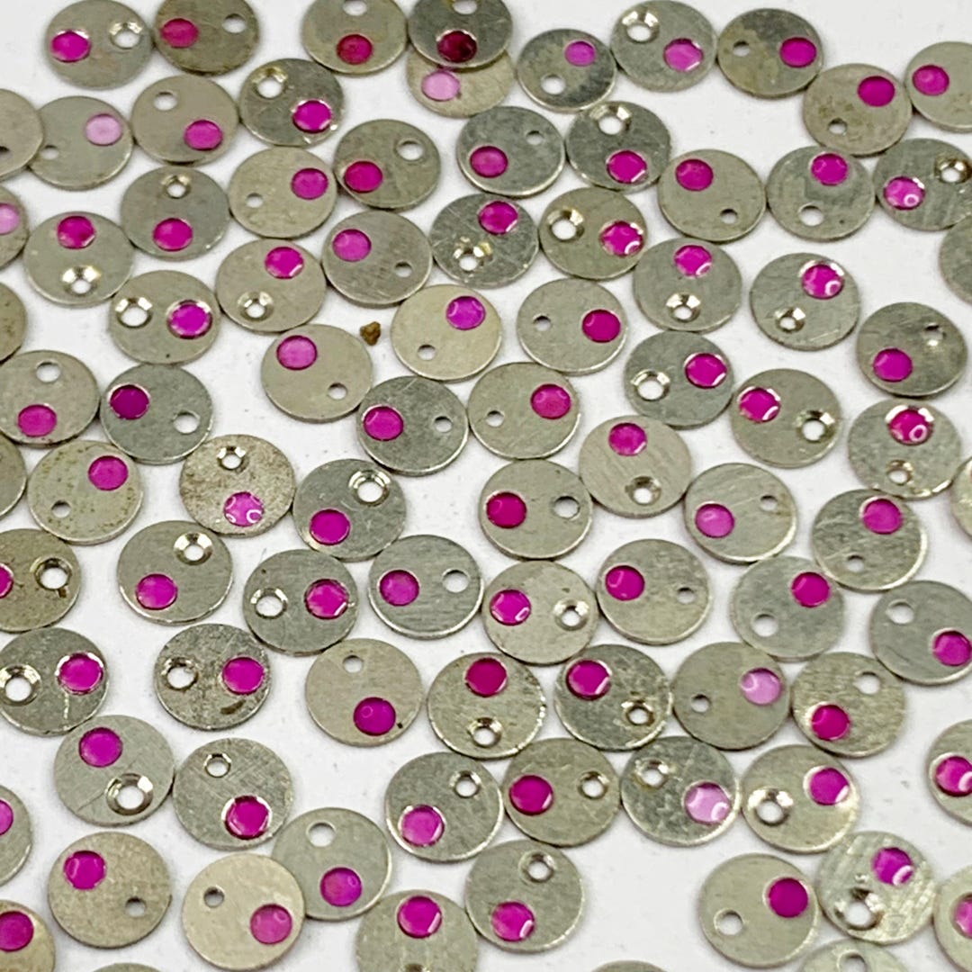 100 Cap Jewels Settings 3.4mm Steampunk Watchmaker Lot Watch Parts ...