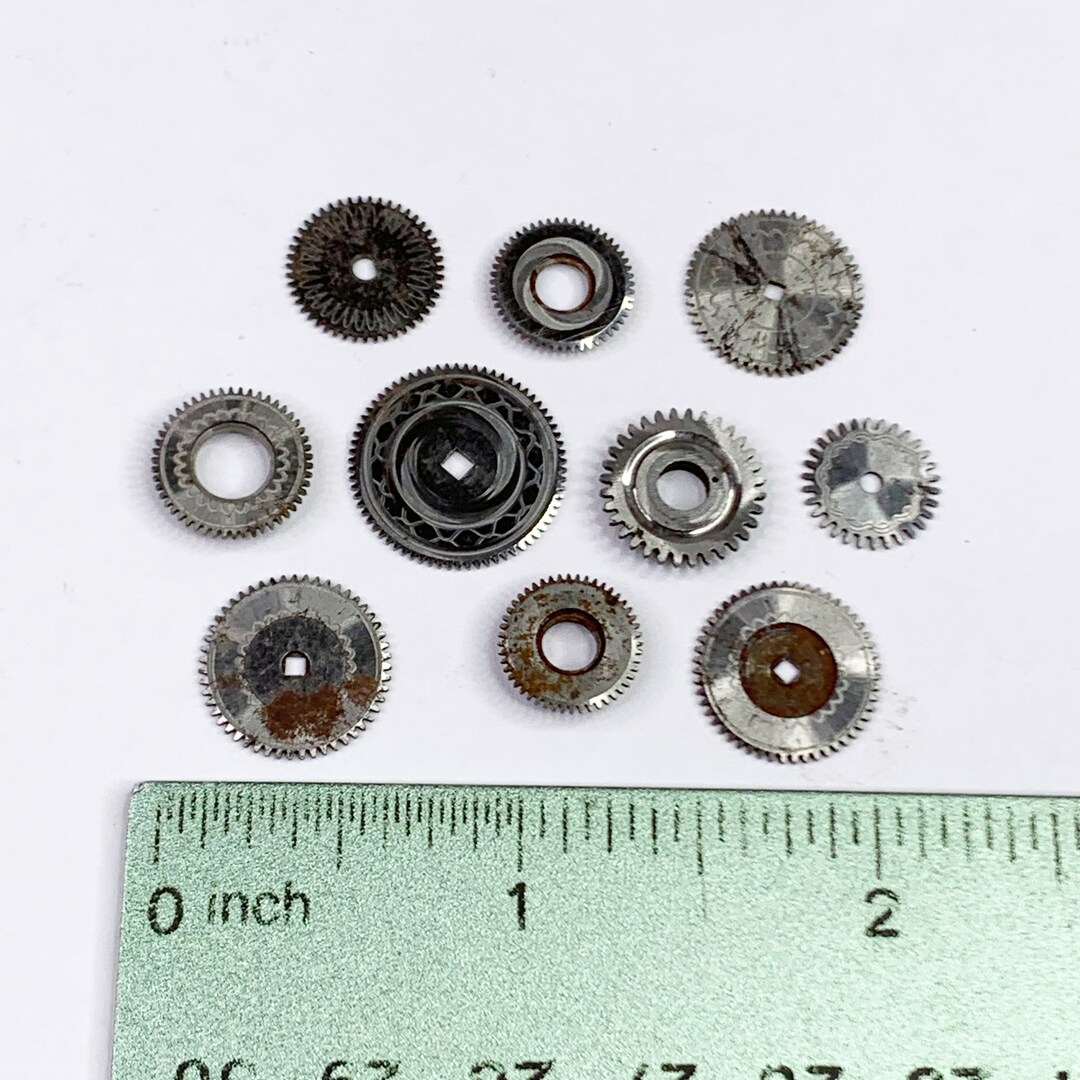 10 Watch Ratchet Wheels Gear Etched Steampunk Repair Watchmaker Lot ...