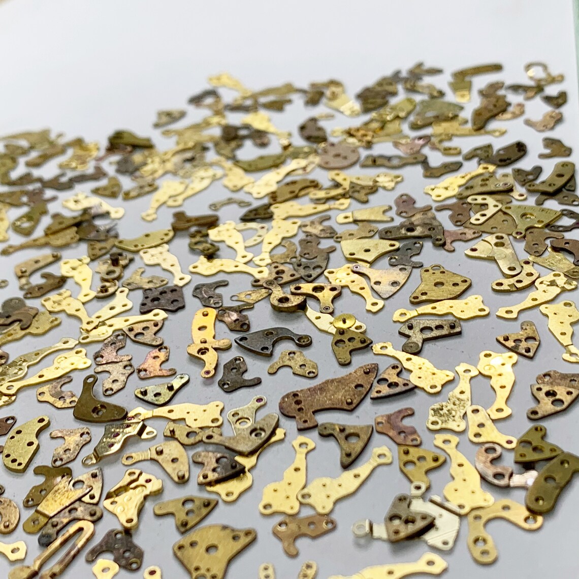 25 Gold Brass Watch Plates Flat Parts Steampunk Jewels Art - Etsy