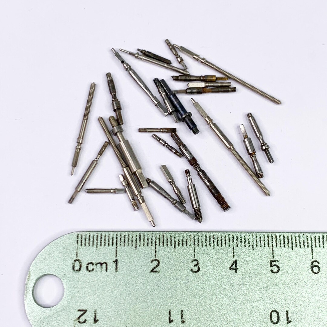 25 Watch Stems Vintage Pocket Wrist Watchmakers Lot Repair for Parts ...