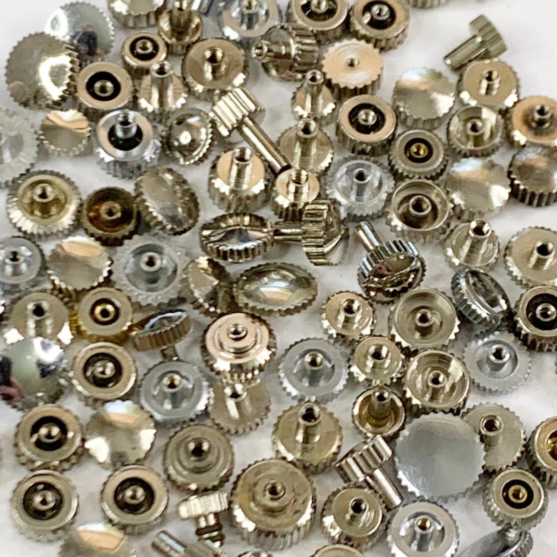 100 Watch Crowns Silver Parts Art Steampunk Watchmakers Repair - Etsy
