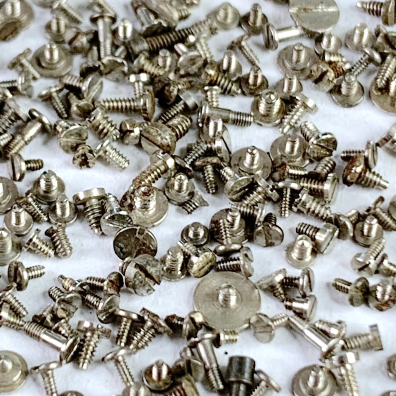 100 Watch Screws Tiny Steampunk Altered Art Parts Watchmaker - Etsy