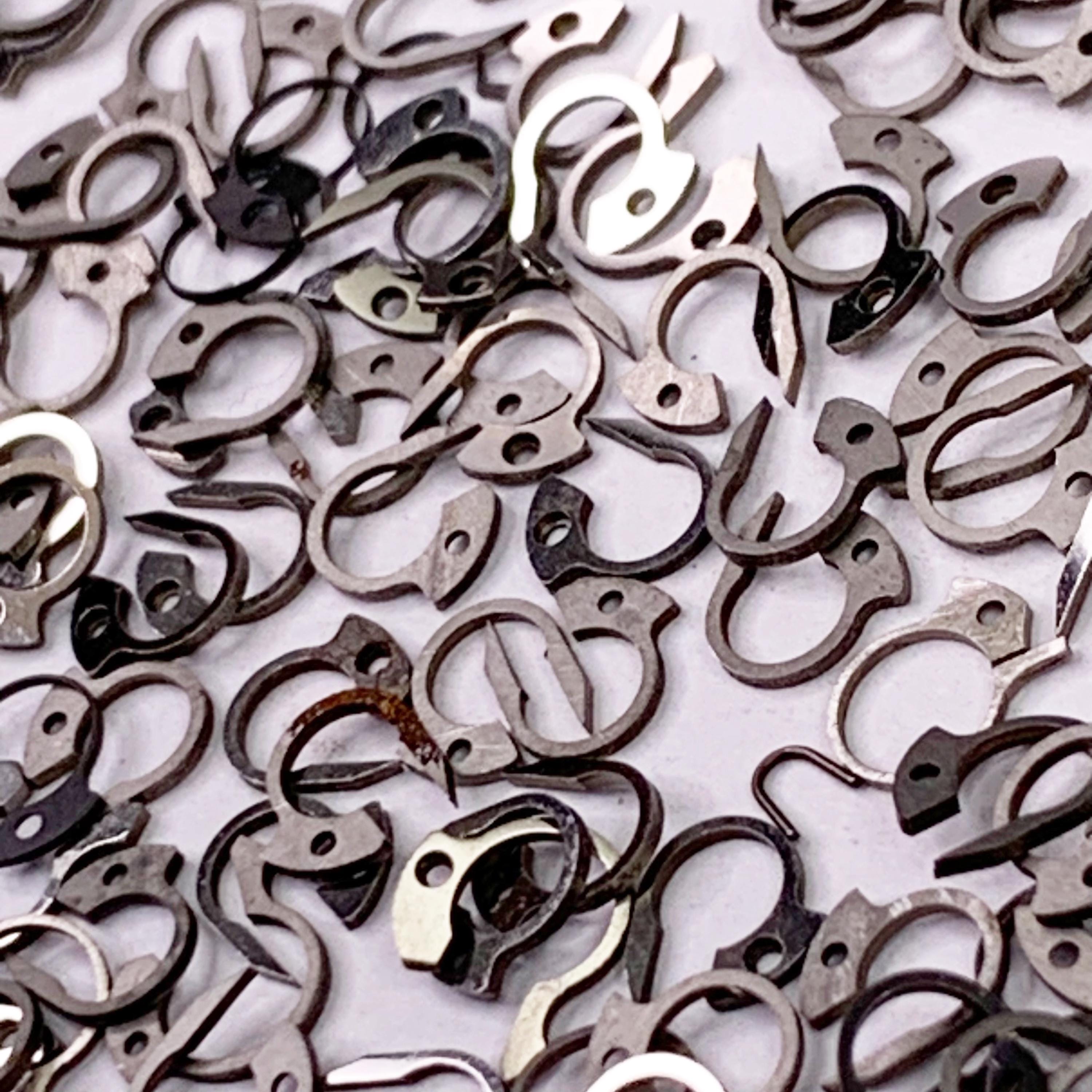 25 Click Springs Watch Part Steampunk Art Watchmaker Repair Lot Pocket ...