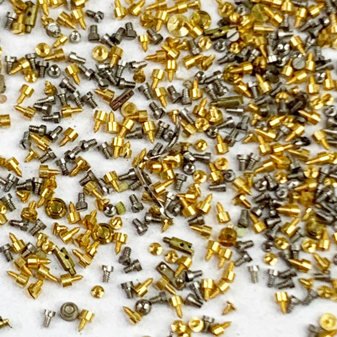 300 TINY Watch Screws Gold Silver Part Watchmaker Repair Job Lot Wrist ...