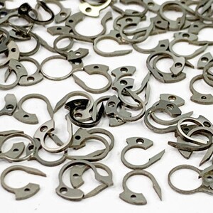 25 Click Springs Watch Part Steampunk Art Watchmaker Repair Lot Pocket ...