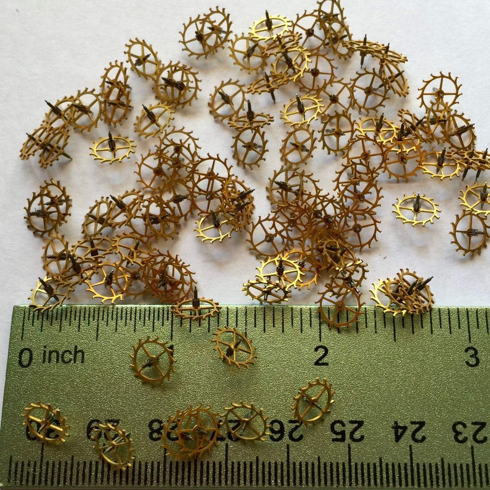 100 Gold Escape Wheels 8.6mm Watch Parts Steampunk Gears | Etsy