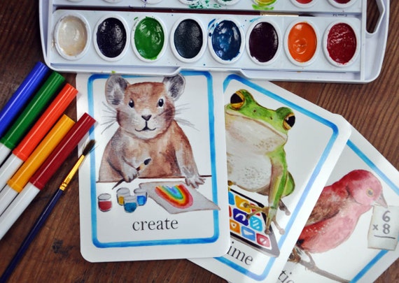Critter Summer Rhythm Cards | Etsy