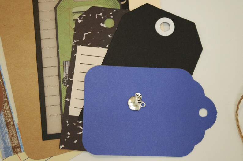 Brag Book Kit School Themed Mini Album, Mini Tag Journal - Etsy