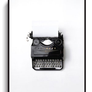 Typewriter Print PRINTABLE FILE. Modern Vintage Typewriter | Etsy