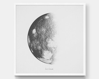 Moon Phases Poster. Astronomy Lunar Art. Bedroom Decor. Lunar | Etsy