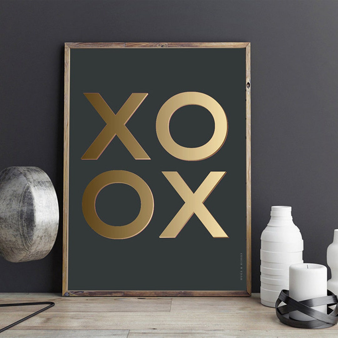 XOXO Print – PRINTABLE FILE. Hugs and Kisses Art Print. X's & O's. Love ...