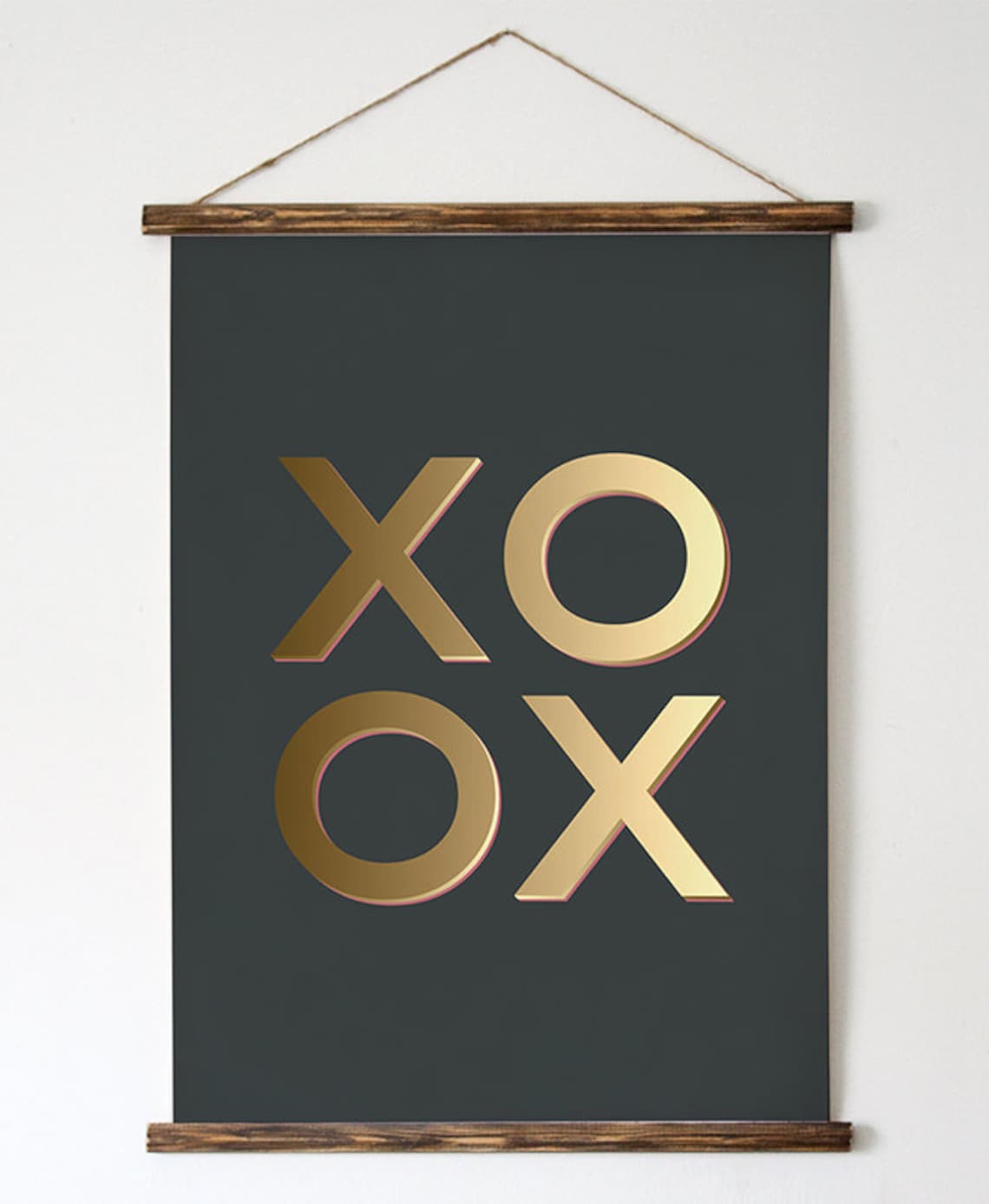 XOXO Poster. Hugs and Kisses Art Print. X's & O's | Etsy