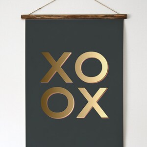 XOXO Poster. Hugs and Kisses Art Print. X's & O's Print. Love Home ...